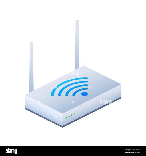 Network Router 3d Wifi Router Internet Service Wireless Router Vector Stock Illustration Stock