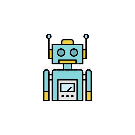 Robotics Robot Outline Icon Signs And Symbols Can Be Used For Web Logo Mobile App Ui Ux On
