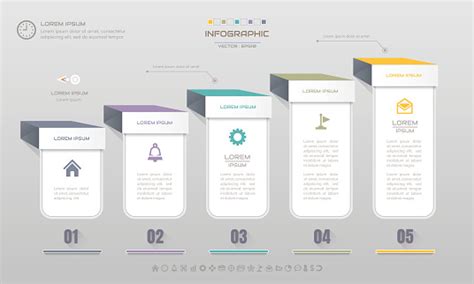 아이콘 프로세스 다이어그램 벡터 Eps10 일러스트와 인포 그래픽 디자인 서식 파일 개념에 대한 스톡 벡터 아트 및 기타 이미지 개념 그래프 그래픽 사용자 인터페이스