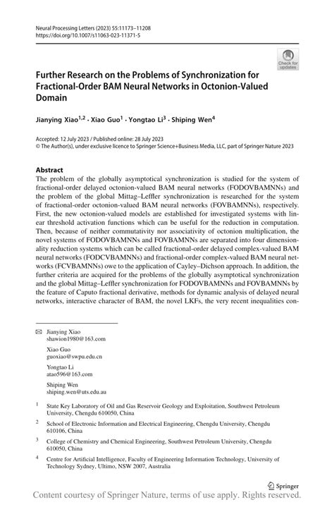 Further Research On The Problems Of Synchronization For Fractional