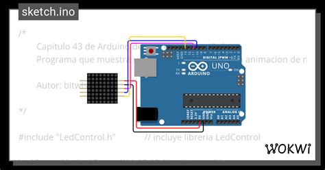 Matriz Flecha Wokwi Esp32 Stm32 Arduino Simulator