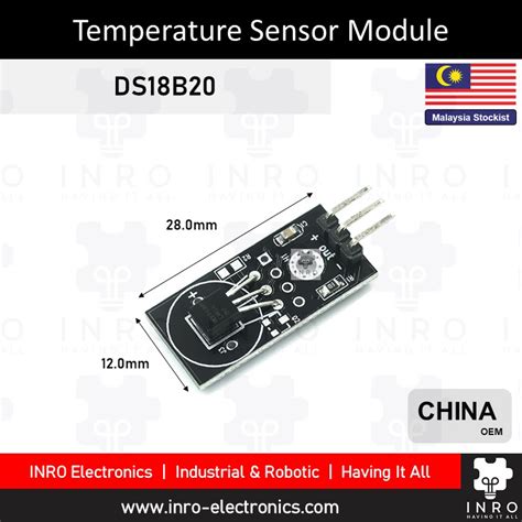 Ds18b20 Temperature Sensor Module Shopee Malaysia