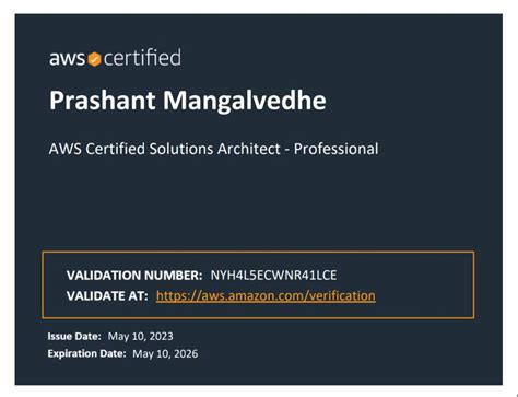 Prashant Mangalvedhe On Linkedin Aws