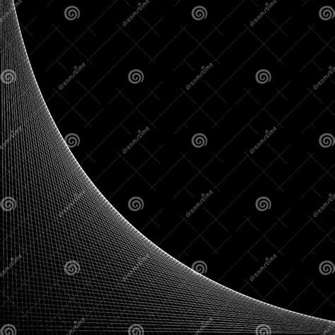 Grid Mesh Of Intersecting Lines With Curve Arc Spreading From Stock Vector Illustration Of