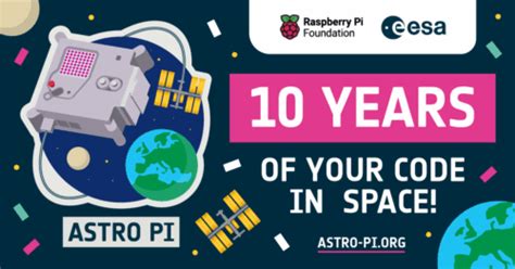 Celebrate 10 Years Of The European Astro Pi Challenge — Registration For 202526 Is Now Open