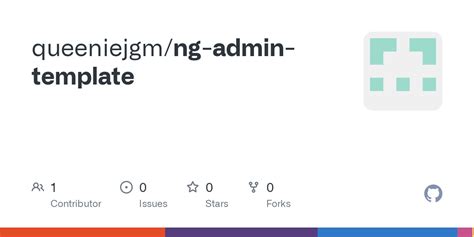 GitHub Queeniejgm Ng Admin Template