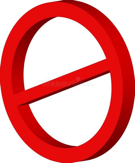 Sign Forbidden Icon Symbol Ban Red Circle Sign Stop Entry Ang Slash Line Isolated On