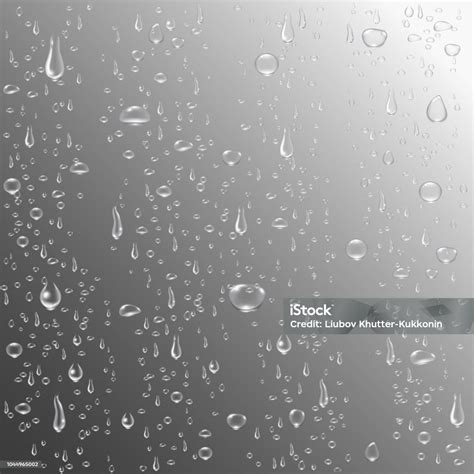 물 또는 비 배경을 삭제합니다 현실적인 순수 드랍 스입니다 창 유리에 물 거품을 취소 합니다 드롭 응축 개념입니다 벡터 일러스트