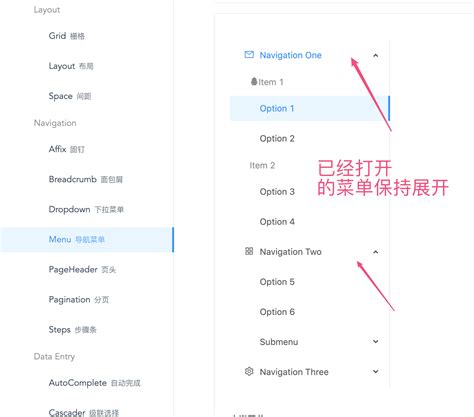 请问下菜单怎么保持点击的菜单全部展开看官方组件是支持的 Issue vueComponent ant design vue pro GitHub
