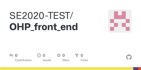 Github Se2020 Testohpfrontend