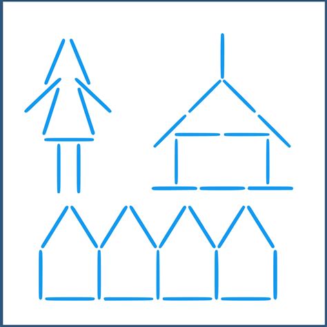 Фигуры из счетных палочек Аналогий нет