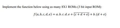 Solved Draw The CMOS Circuit That Implements The Following Chegg Com