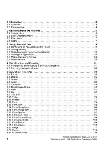 Filedevelopers Guide For Openstage Xml Applicationspdf Unify Openscape Experts Wiki