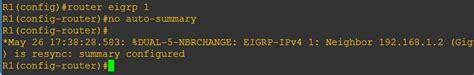 basic eigrp auto summary techstat