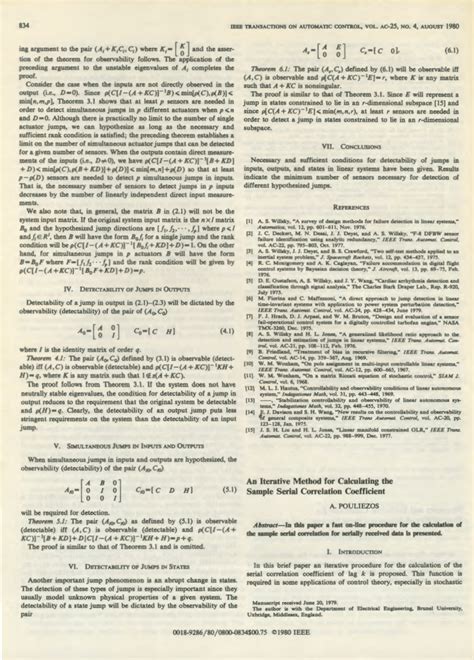 Pdf An Iterative Method For Calculating The Sample Serial Correlation