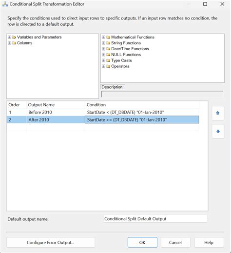 Ssis Series How To Use Conditional Split Sql Freelancer Blog
