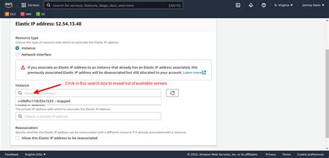 Hub EC2 Add New Elastic IP Address Via AWS Console TurnKey GNU Linux
