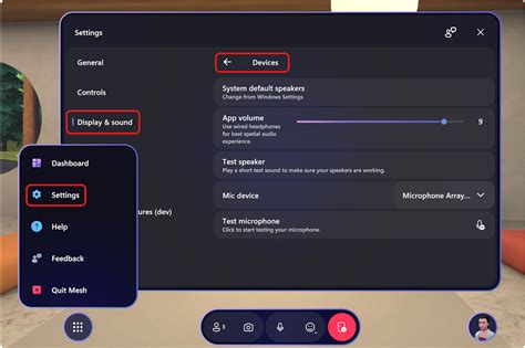 Mesh User Controls Microsoft Mesh Microsoft Learn