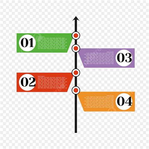 Vector Arrow Flowchart Creative Geometry Digital Step PNG And Vector With Transparent