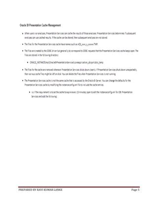 Cache Management Obiee G PDF