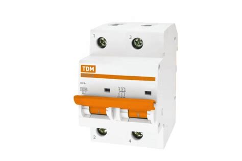 ავტომატური ამომრთველი ВА47 29 2Р 16А 4 5кА х ка С Tdm