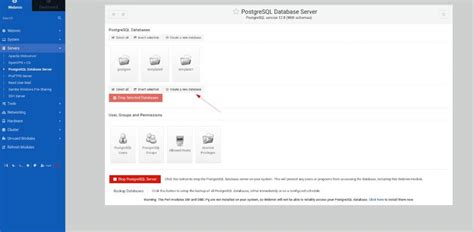 How To Set Up A Postgresql Database Server With Webmin On Ubuntu Server