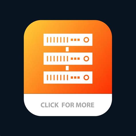 Computing Data Storage Network Mobile App Icon Design 19127990 Vector