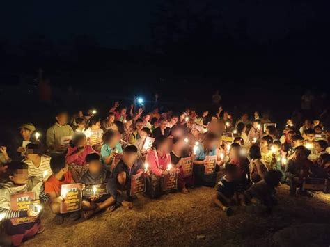 ကလေးမြို့ ပင်မ သပိတ် အင်အားစုများက ဖက်ဆစ် စစ်တပ် တော်လှန်ရေး ညသပိတ် ပ