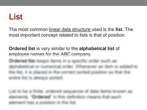 SOLUTION Linear Data Structures List Studypool