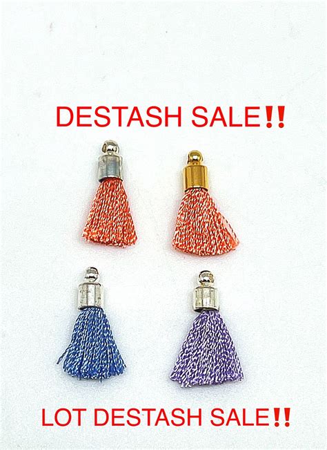 Destash Sale Mini Tassels Lot Sale 17mm Assorted Color Tassels Destash Diy Jewelry Tassel