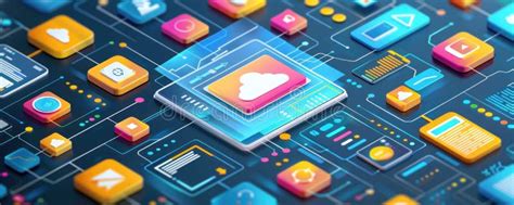 software development for smart web applications stock illustration illustration of react html