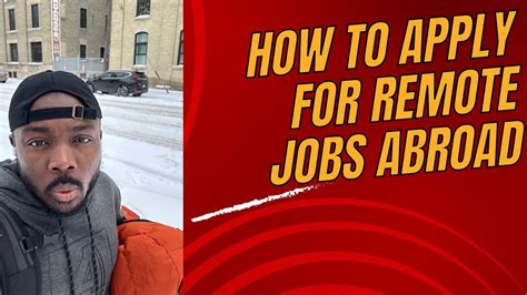 How To Apply For Remote Jobs Abroad From Your Country Remotework Youtube