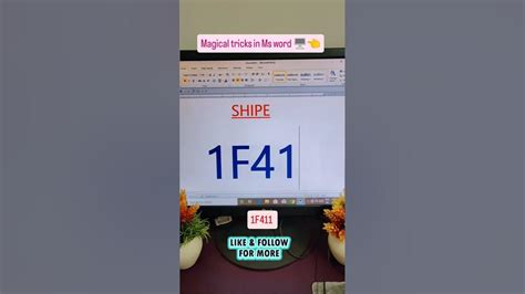 Magical Tricks In Ms Word 🖥️👈computereducation Trending Motivation