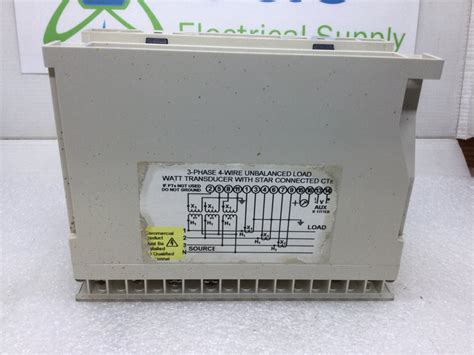 Crompton 256 Twnu 3 Phase 4 Wire Unbalanced Load Watt Transducer With