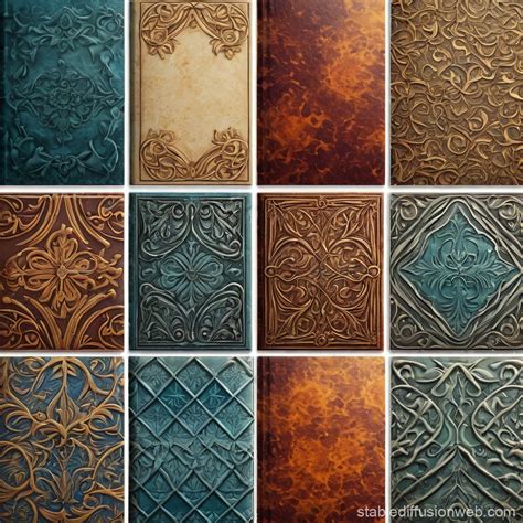 Book Cover Tile Set Texture Collection Stable Diffusion Online