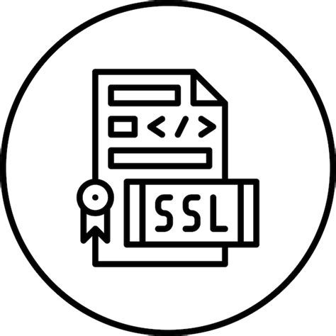 Premium Vector Ssl File Vector Icon Illustration Of Coding And