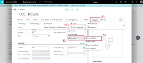 How To Create Assembly Bill Of Materials Bom In Microsoft Dynamics