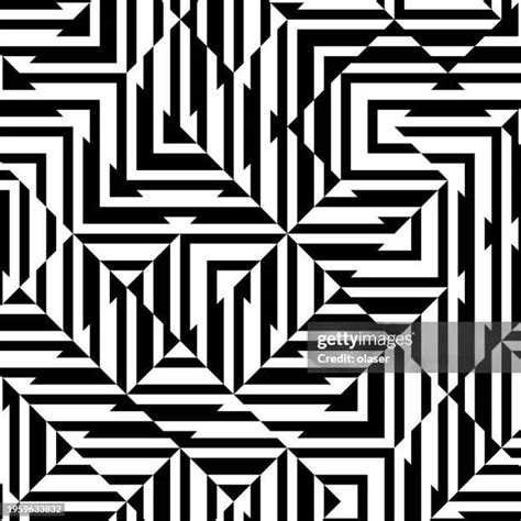 Random Black Triangular Striped Squares Pattern On White Background