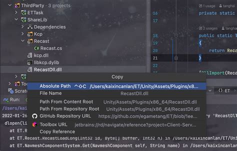 mac下加载寻路类库recastdll失败 et社区