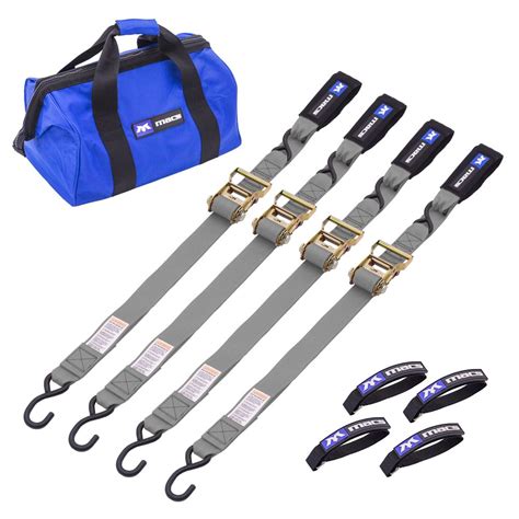 2 X 6 Motorcycle Ratchet Pack With Integrated Soft Loops S Hooks