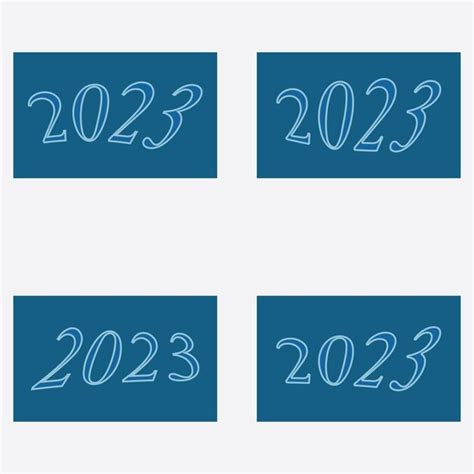 Premium Vector Year 2023 Icon Vector