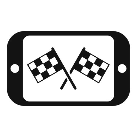 Premium Vector Finish Runner App Icon Simple Vector Training Sport