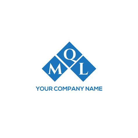 mql letter logo design on white background mql creative initials