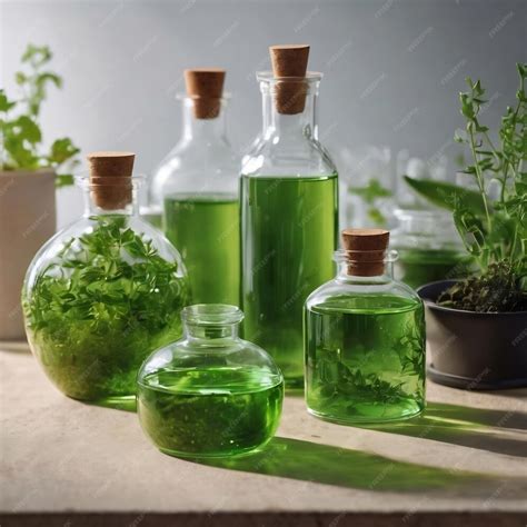 Premium Ai Image Organic Cosmetics Natural Cosmetics Biofuels Algae