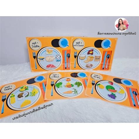 สื่อการสอนอาหารหลัก 5 หมู่ สื่อการสอนการงานอาชีพ สื่อการสอนวิทยาศาสตร์ Shopee Thailand