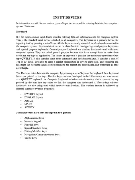 input devices pdf