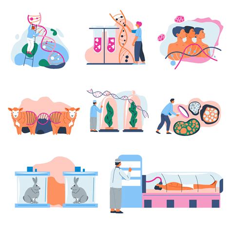 Cloning Technologies And Experiments On People 33334881 Vector Art At Vecteezy