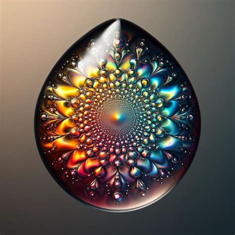 Premium Psd Hyperrealistic Glass Sphere Reflects Color Light Spectrum