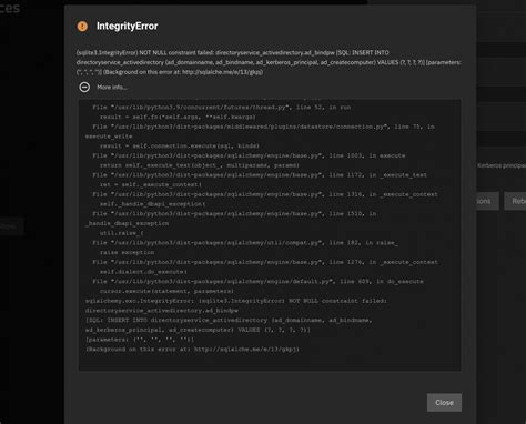 Database Error Connecting To Active Directory Truenas Community