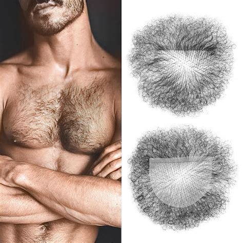 Viviabella Handmade Men Chest Hair Synthetic Hair Body